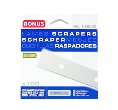 Universal wide - heavy duty scraper blades